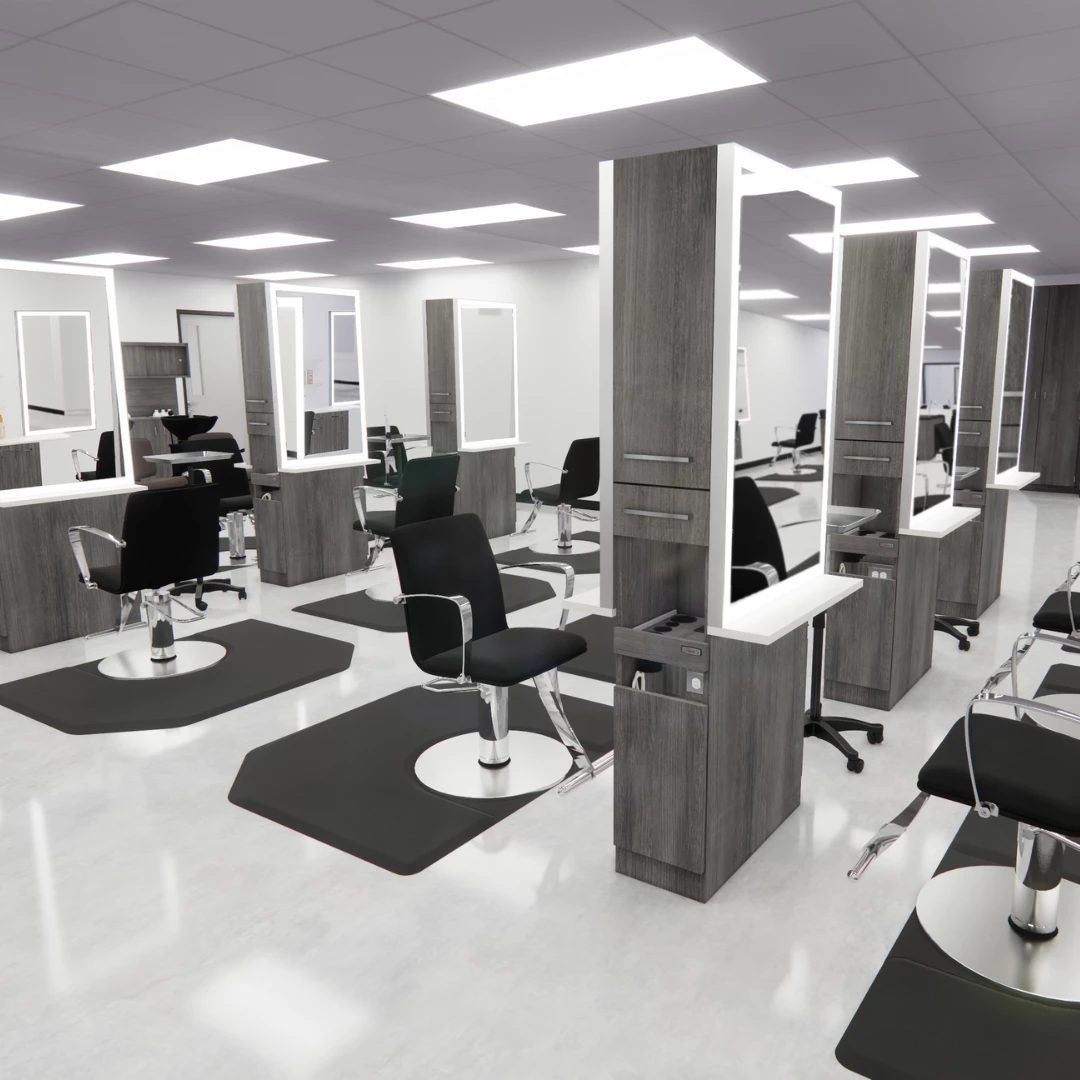 American-made Styling Stations for CTE Cosmetology Programs